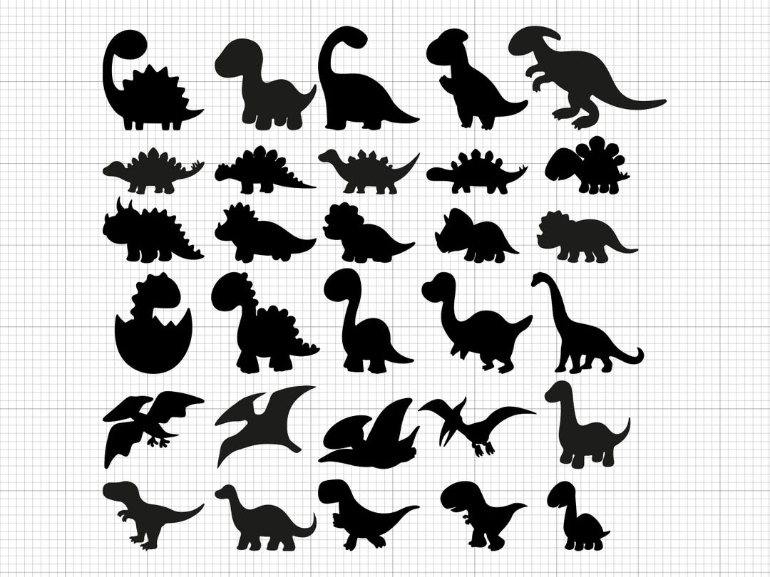 Dinosaur Svg Eps Pdf Ai Dxf File Download - Etsy