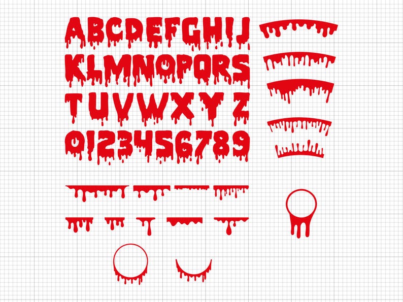 Dripping Svg Png Pdf Ai Dxf File Download - Etsy