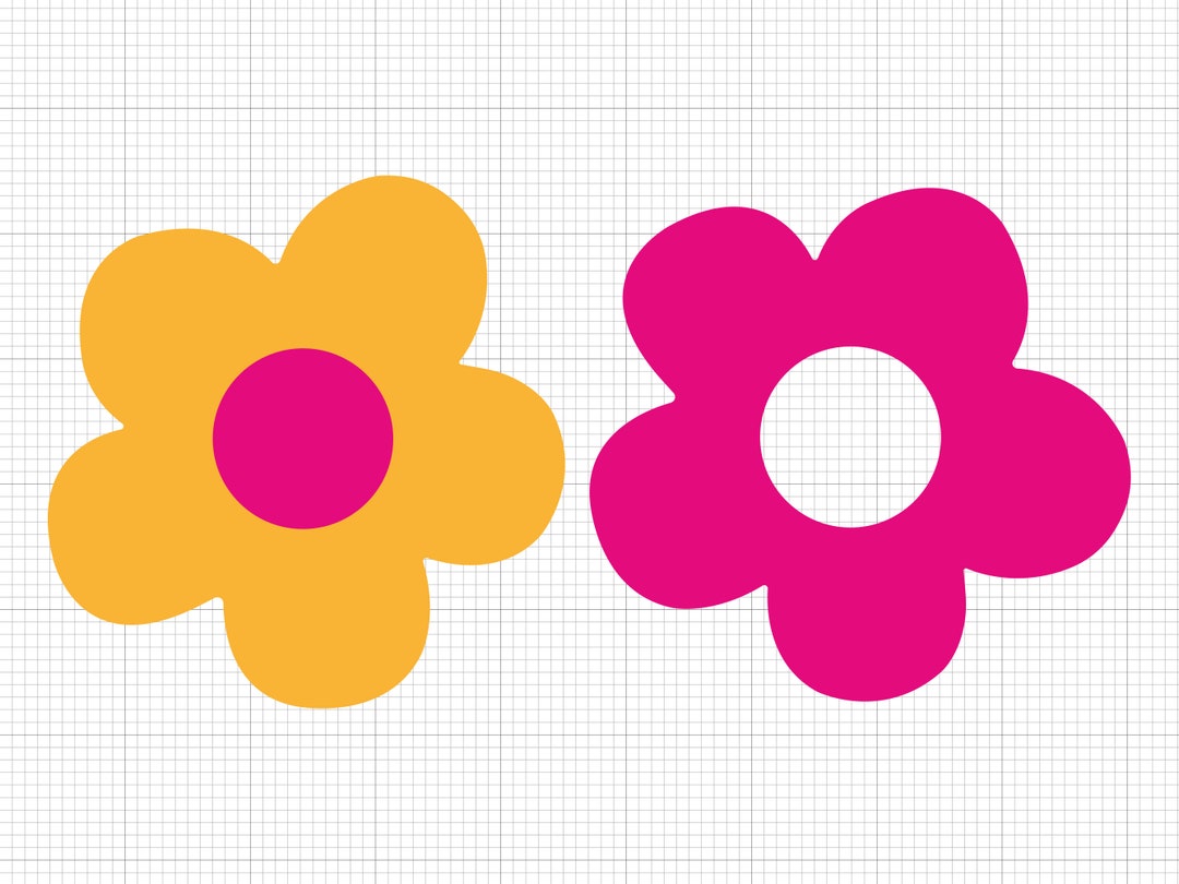 Retro Flower Svg, Png, Dxf, Pdf, Ai File - Etsy Australia