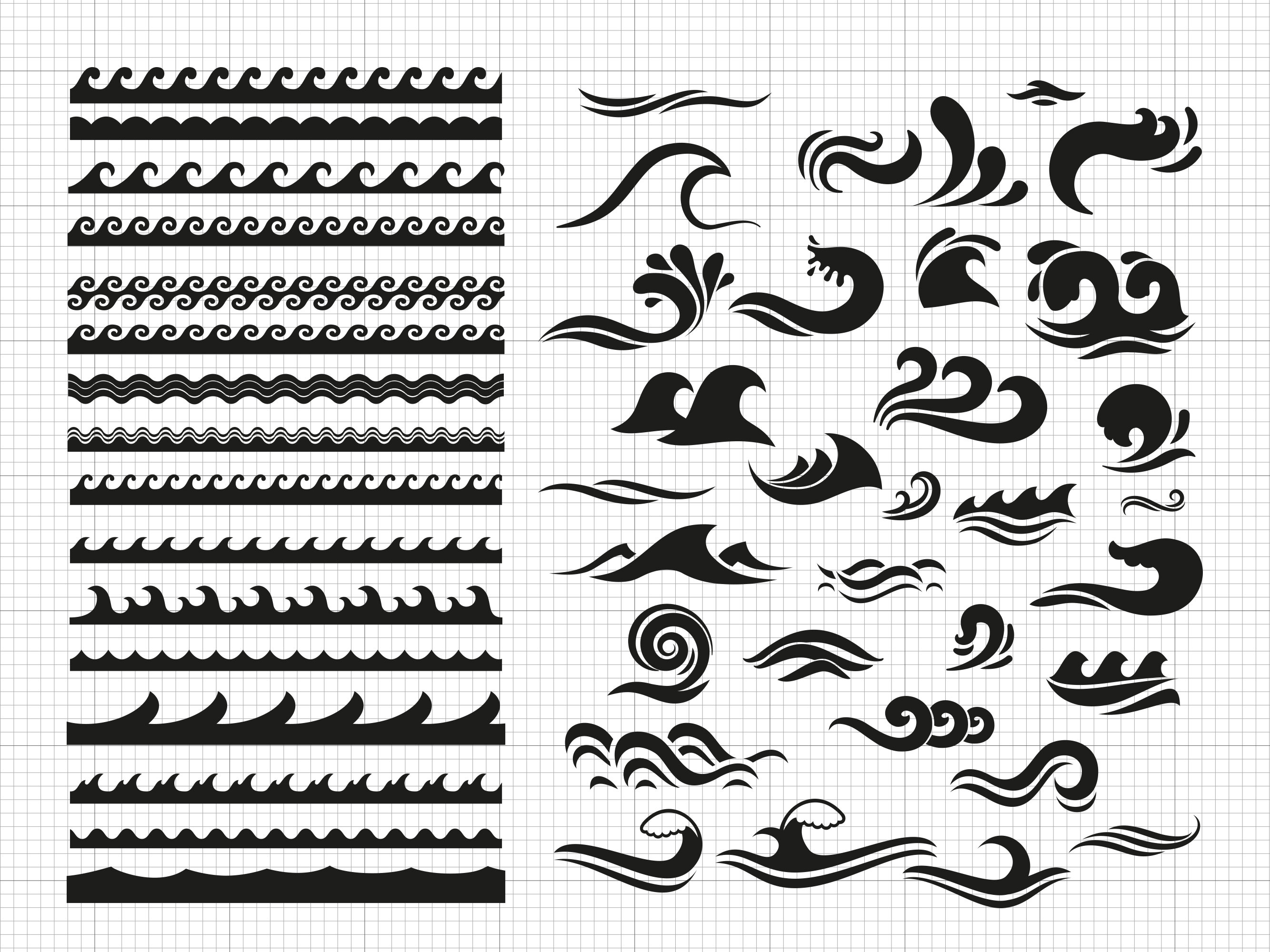Wave Svg Png Ai Pdf Dxf File Download - Etsy