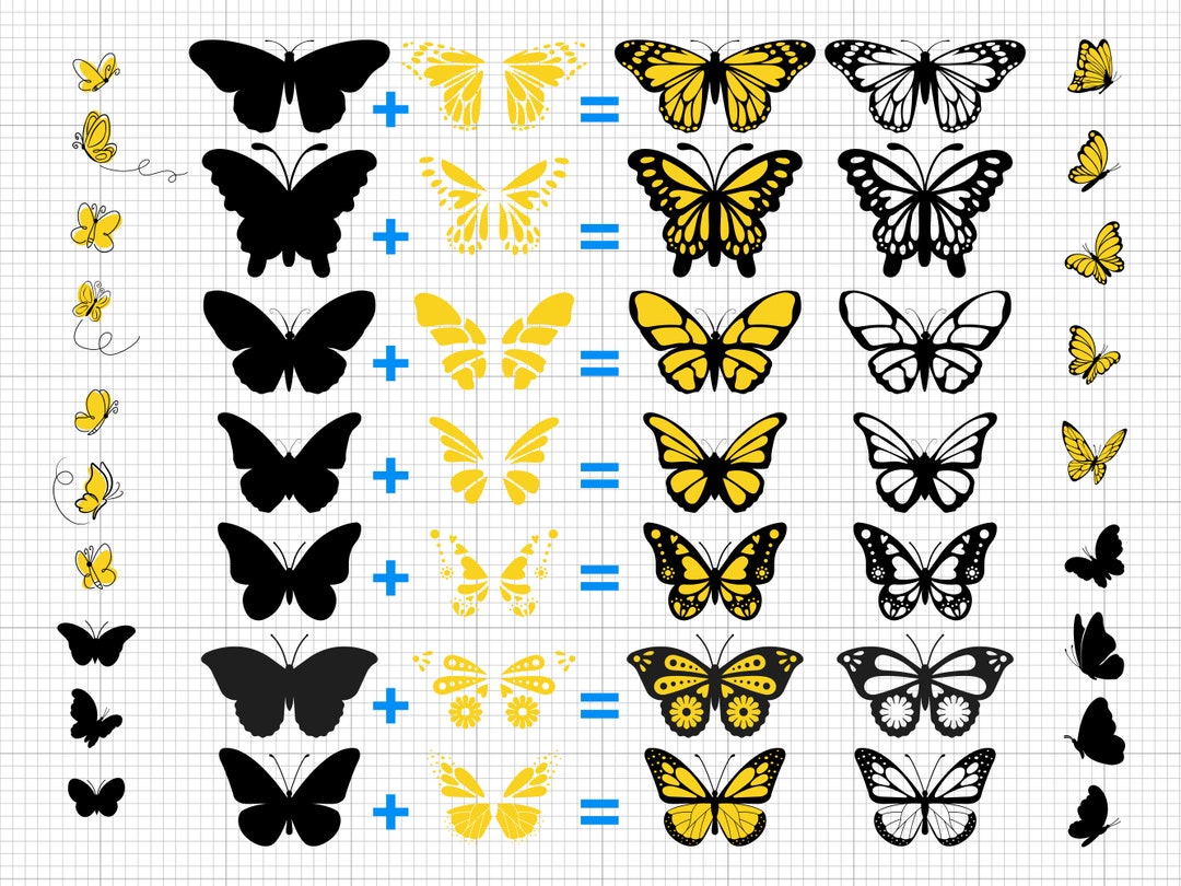 Butterfly Svg Png Pdf Ai Dxf File Download - Etsy