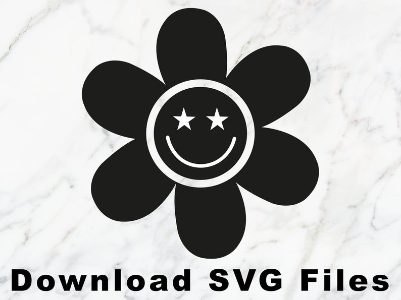 Flower SVG Daisy Svg Daisy Flower Svg Smiley Face Svg - Etsy