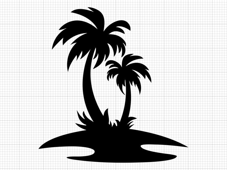 Palm Tree Svg Png Pdf Ai Dxf File Download - Etsy