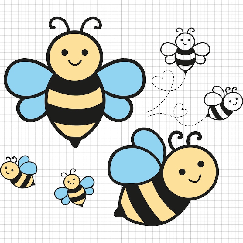 Flying Bee Svg - Etsy
