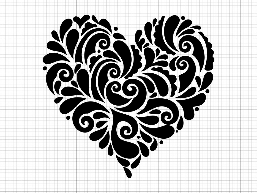 Heart Svg Png Pdf Ai Dxf File Download - Etsy