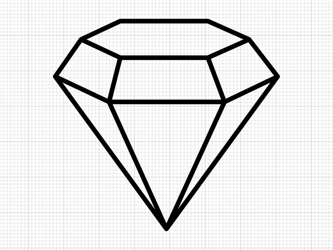 Diamond Svg Png Pdf Ai Dxf File Download - Etsy