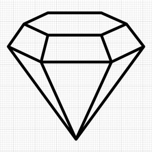 Diamond Svg Png Pdf Ai Dxf File Download - Etsy