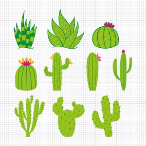 Cactus Svg Png Pdf Ai Dxf File Download - Etsy