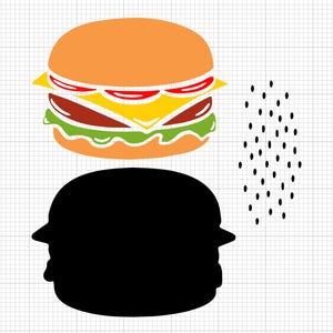 Hamburger Svg Png Pdf Ai Dxf File Download - Etsy
