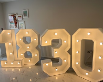 Light up Numbers - Etsy UK
