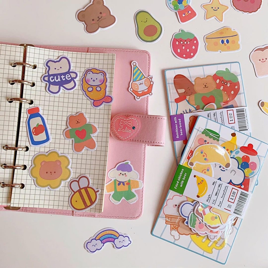 Cute Kawaii Sticker Pack Laptop Phone Water Bottle | Etsy