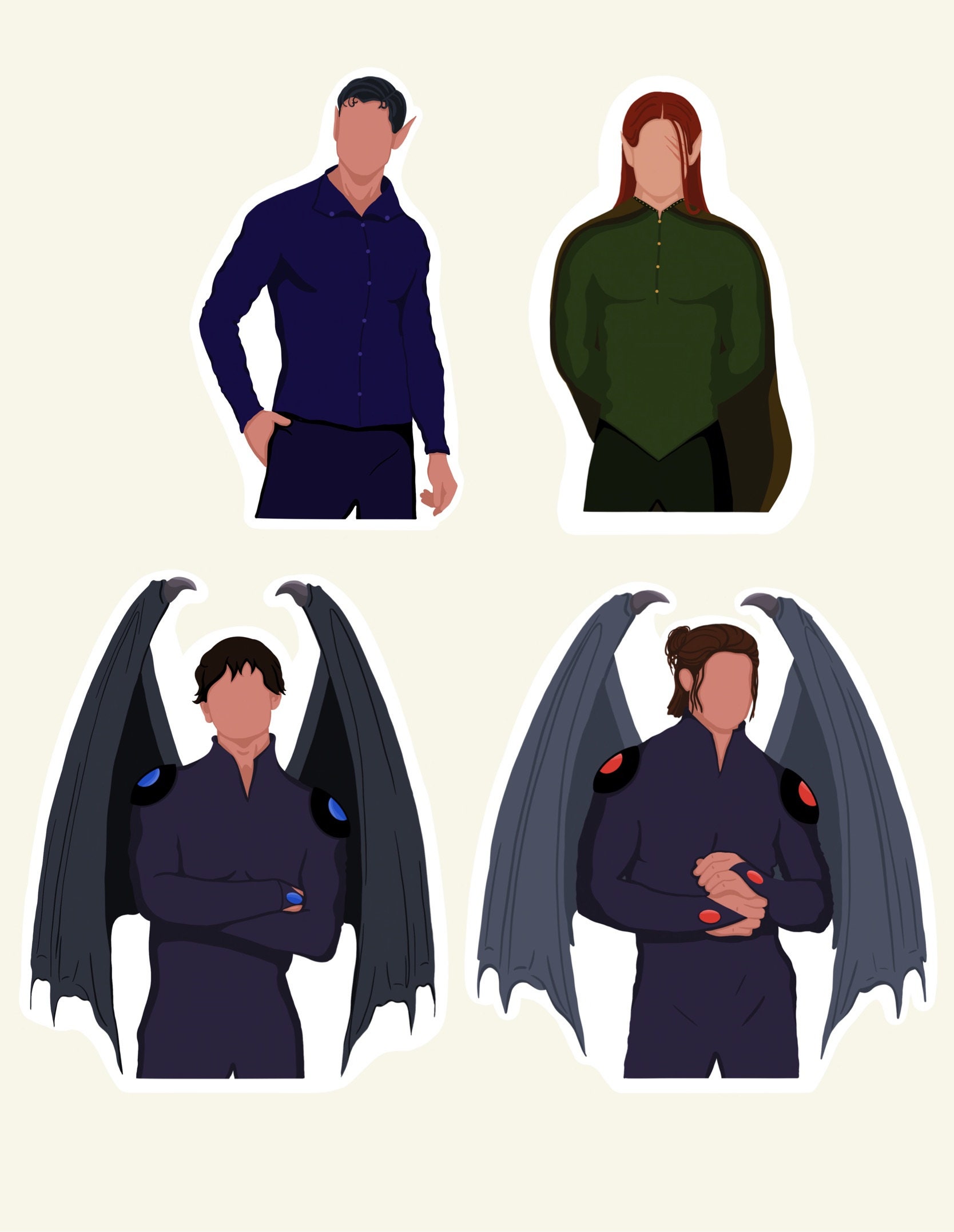 Acotar Digital Stickers for Personal Use, Acotar Merch, A Court of ...