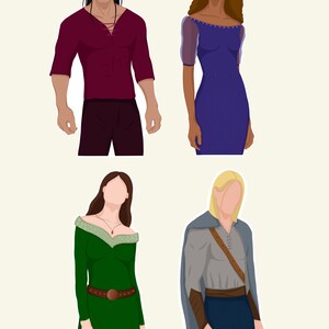 Throne of Glass Digital Stickers for Personal Use, PNG Stickers, TOG ...