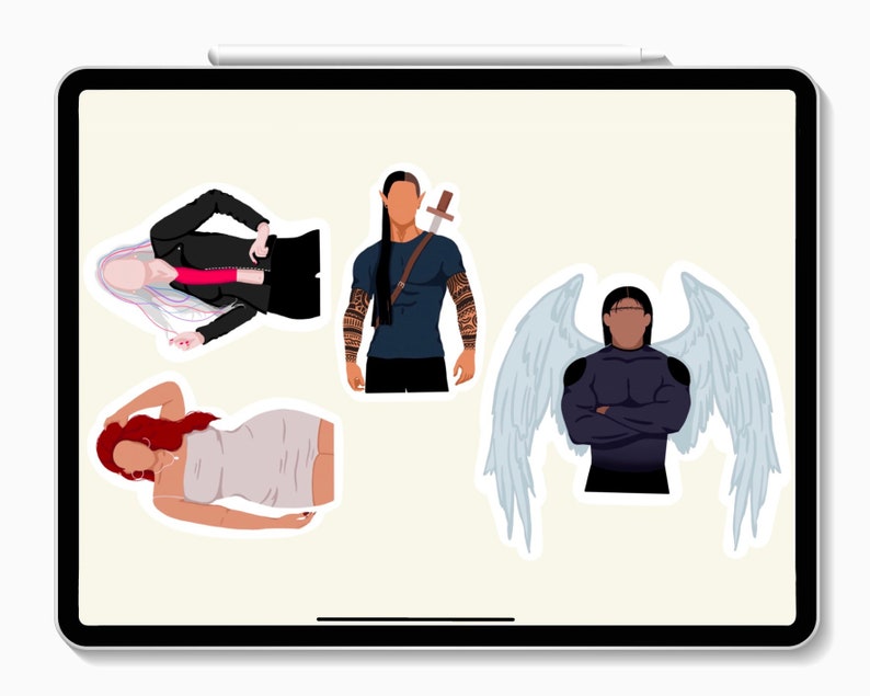 Crescent City Fanart Characters Digital Stickers for - Etsy