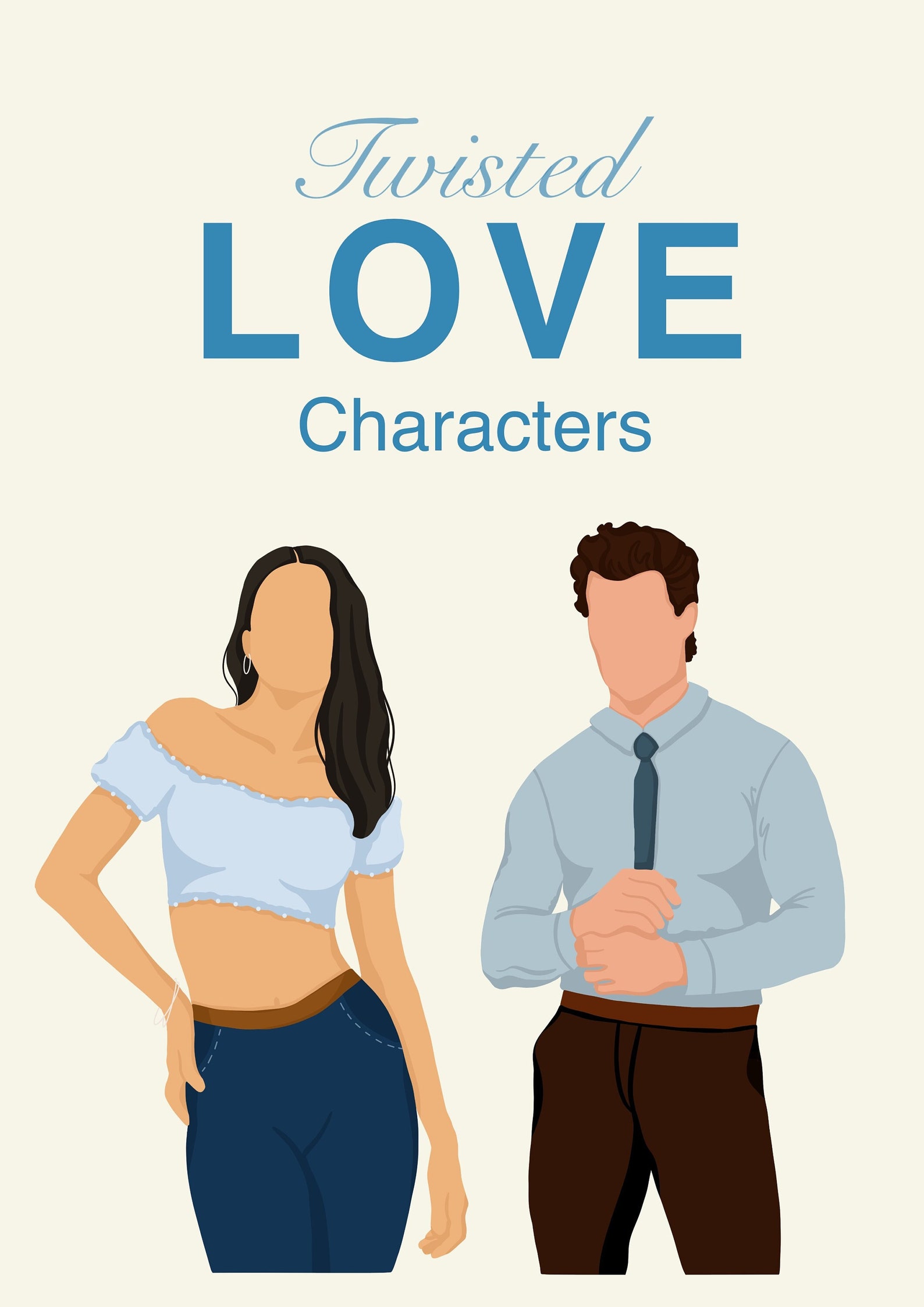 Twisted Love Main Characters PNG Stickers, Individual License, Ava Chen ...