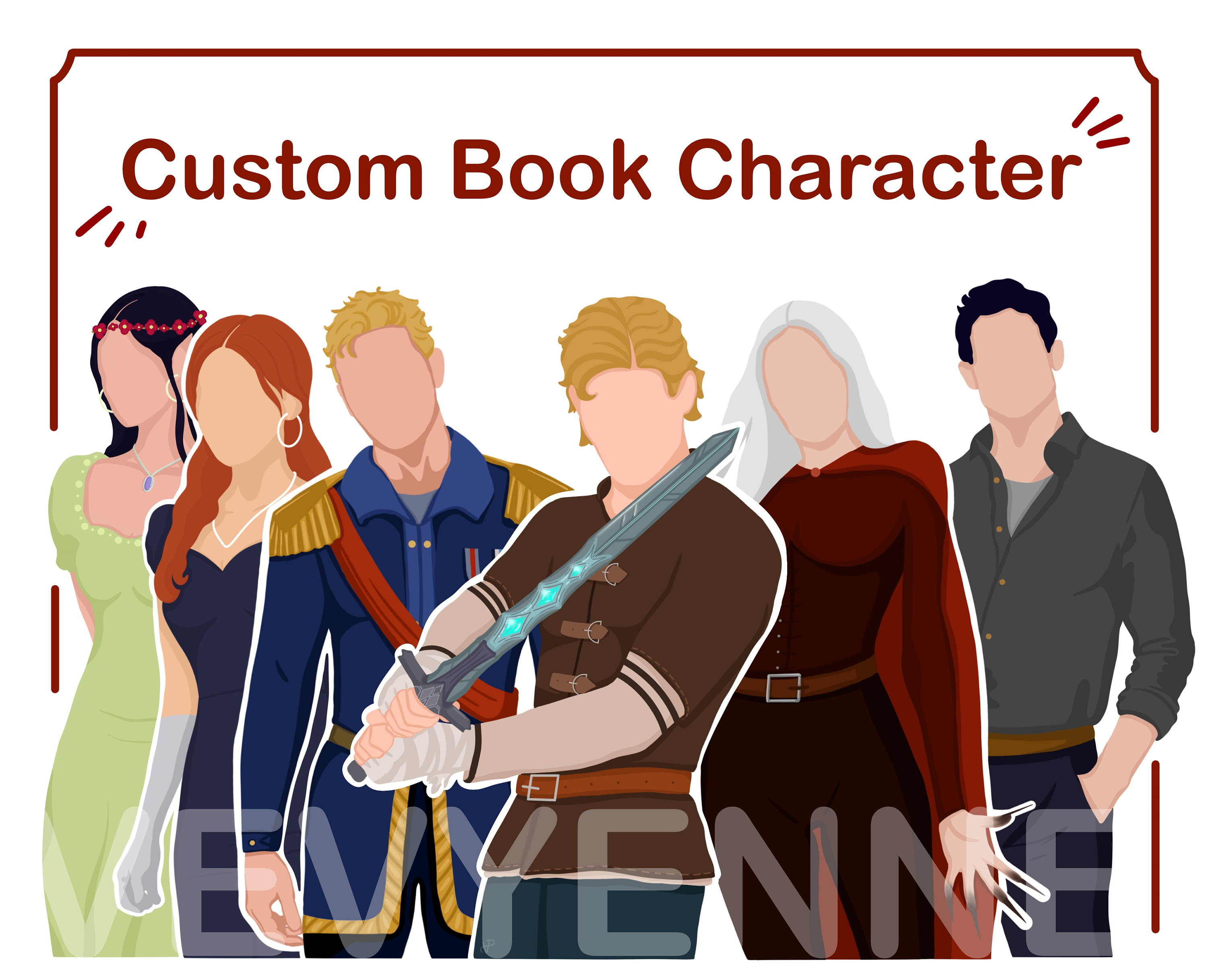 Custom Book Characters, Book Merch, Book Journal, Booktok Merch ...