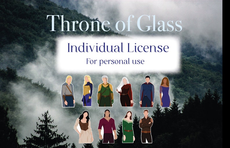 Throne of Glass Digital Stickers for Personal Use PNG - Etsy