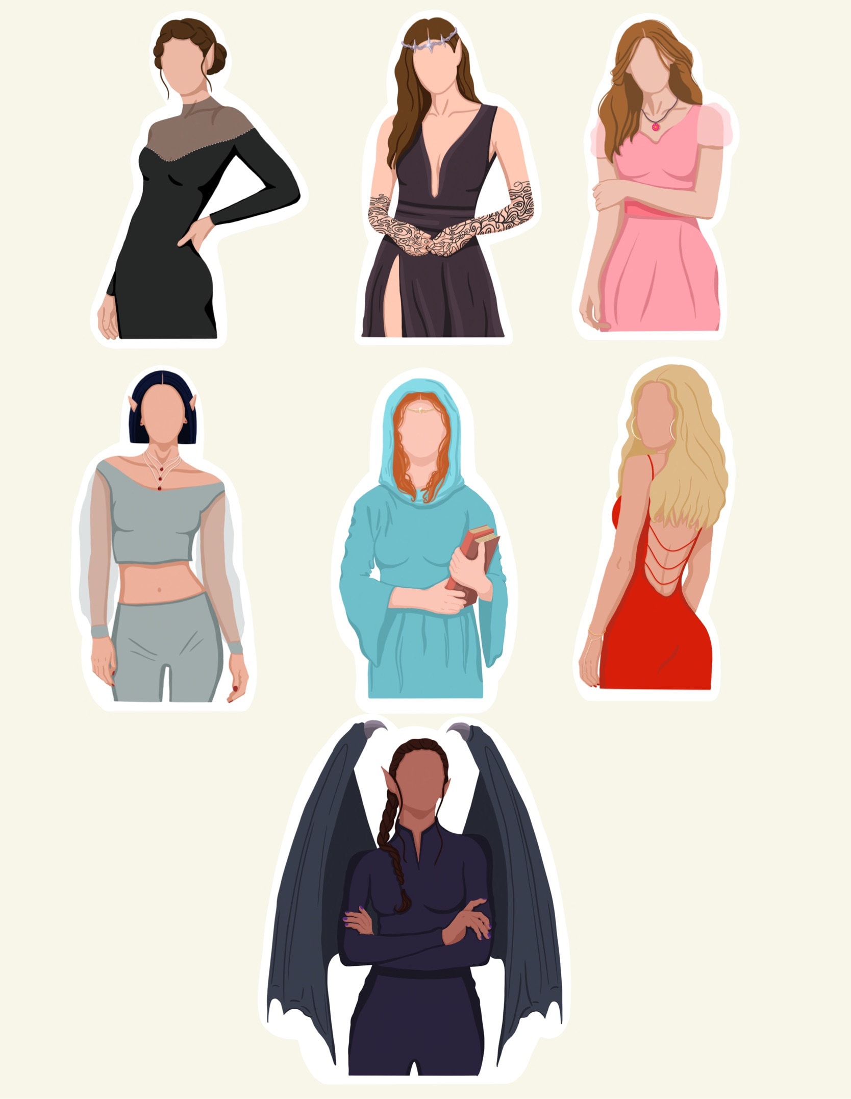 Acotar Digital Stickers for Personal Use, Acotar Merch, A Court of ...