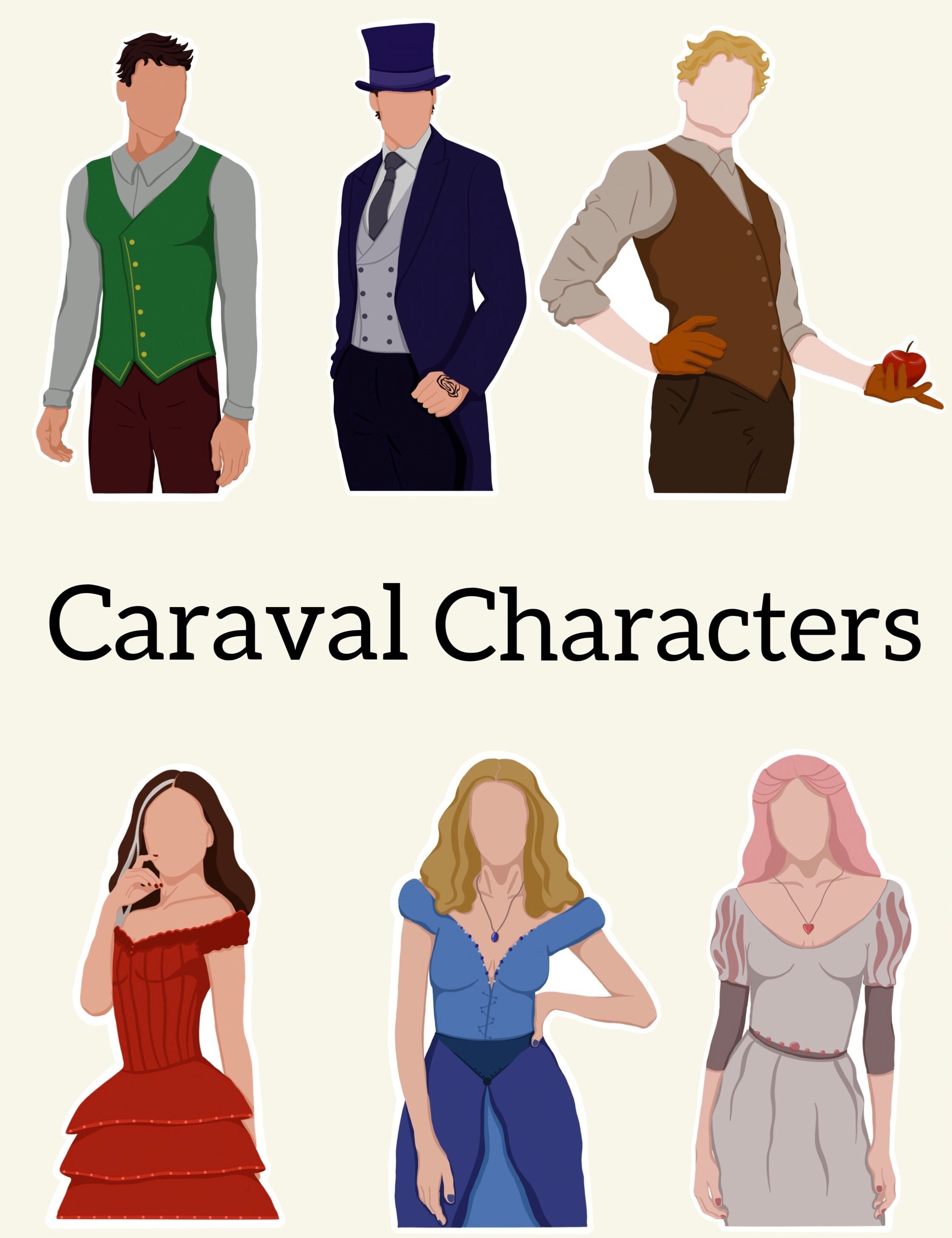 Caraval Goodreads Stickers, PDF Stickers, Stephanie Garber Books ...