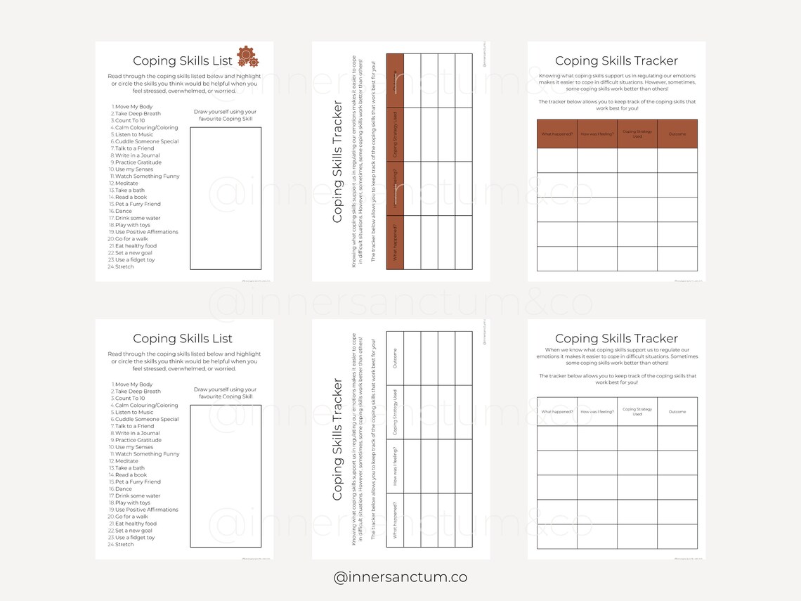 Coping Skills Social Emotional Learning, Therapist Office Decor, Zones ...
