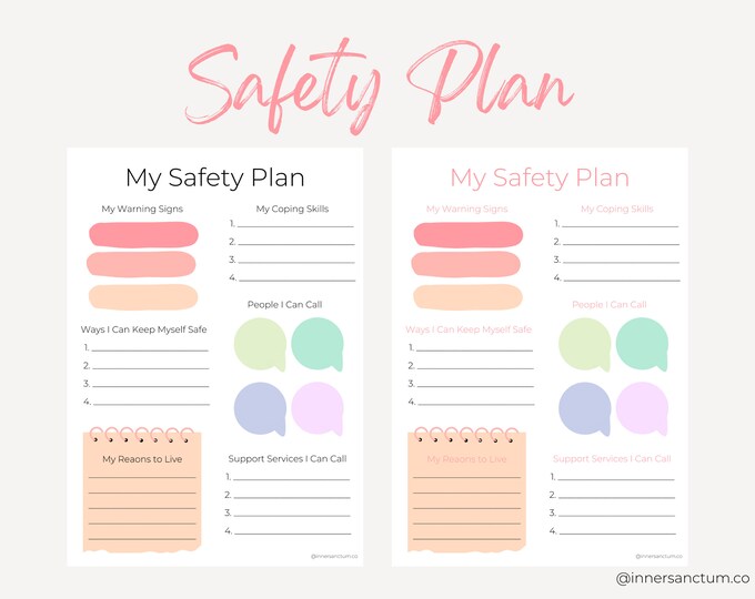 Safe Place Worksheet Coloring Page CBT EMDR Trauma Informed Mental ...