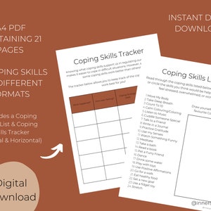 Coping Skills Social Emotional Learning Therapist Office - Etsy