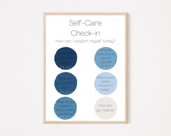 Mental Health Check-in Social Worker Therapy Office Decor | Etsy