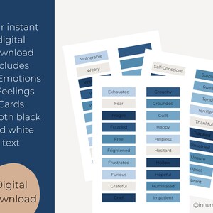 125 Jenga Feeling & Emotions Cards Social Psychology,table Talk Family ...