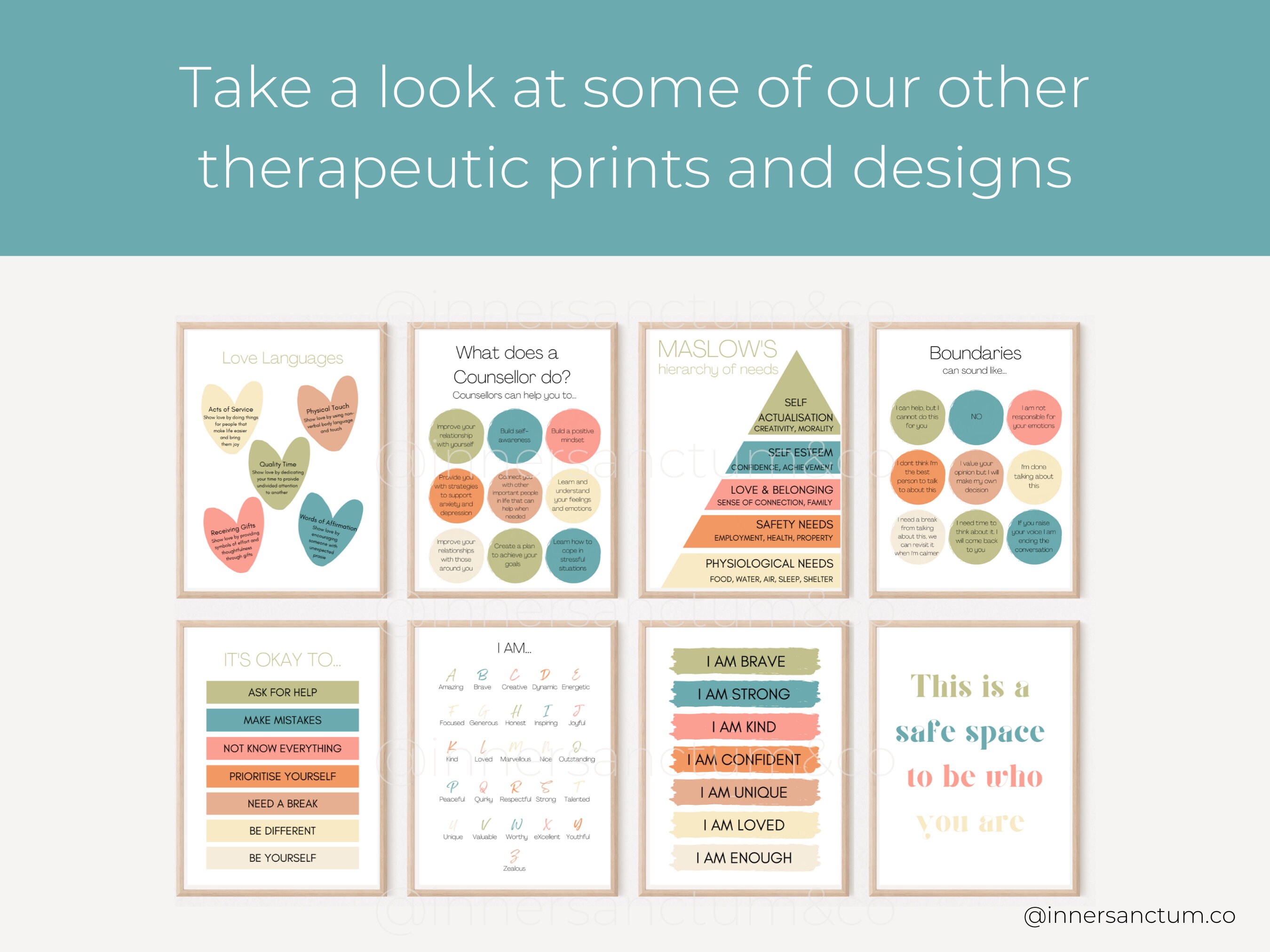 Safe Space Poster Social Worker Therapy Office Decor Self - Etsy