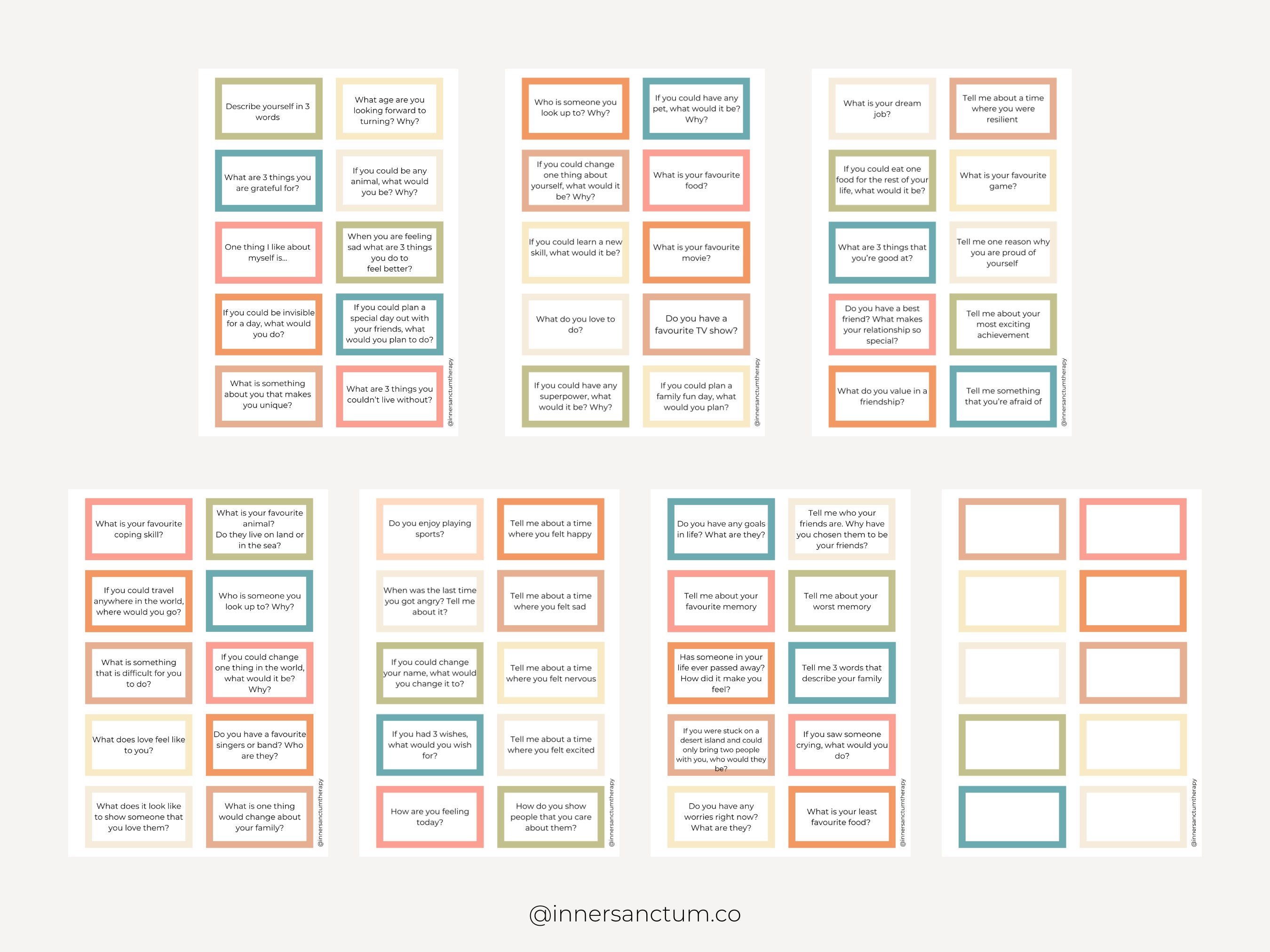 Conversation Starter Cards Social Psychology, Table Talk Family ...