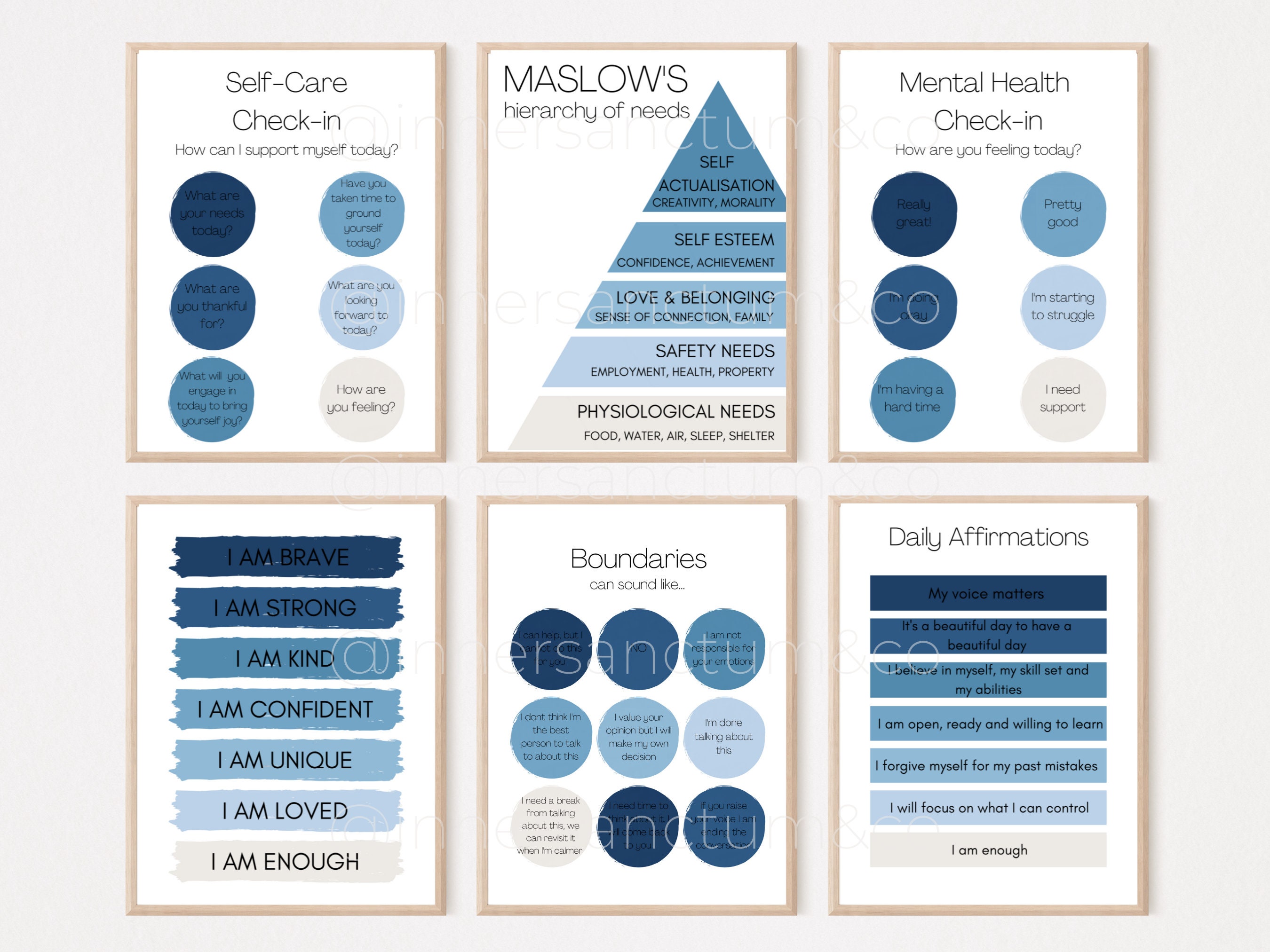 Bundle Set of 6 Counselling Posters Social Worker Therapy - Etsy