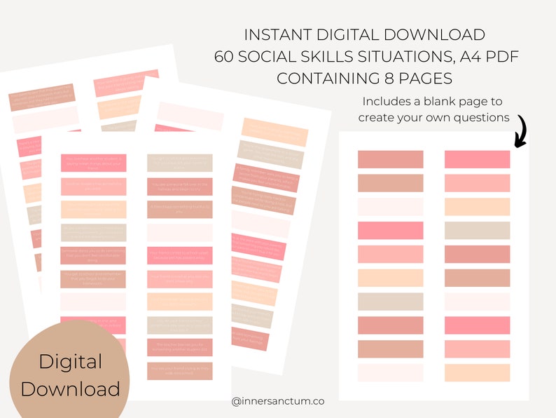 Jenga Social Skills Situation Cards Jenga Questions, Social Psychology ...