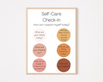 Mental Health Check-in Social Worker Therapy Office Decor | Etsy