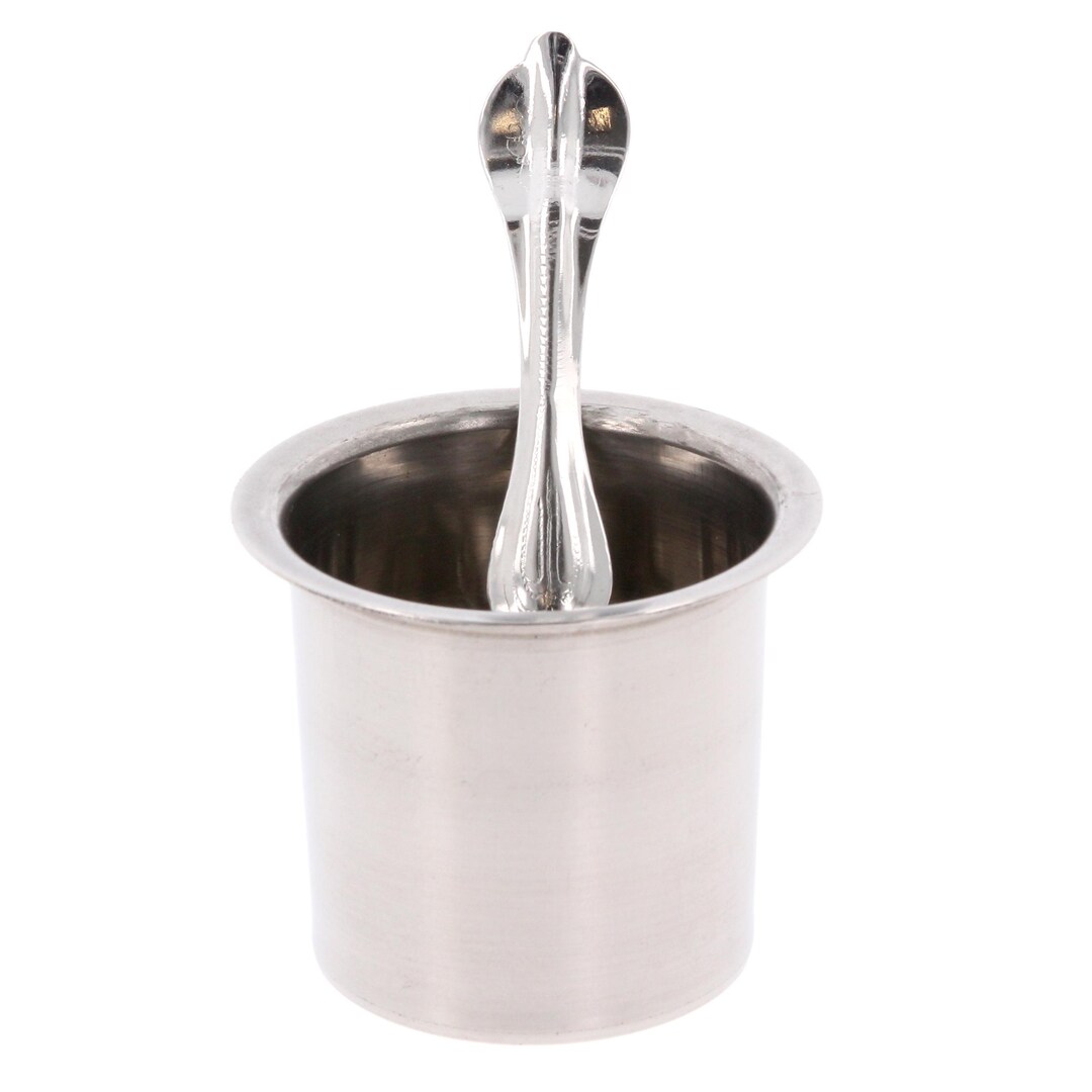 Panchpatra With Spoon Stainless Steel Achmani Palli Set Panch Patra ...