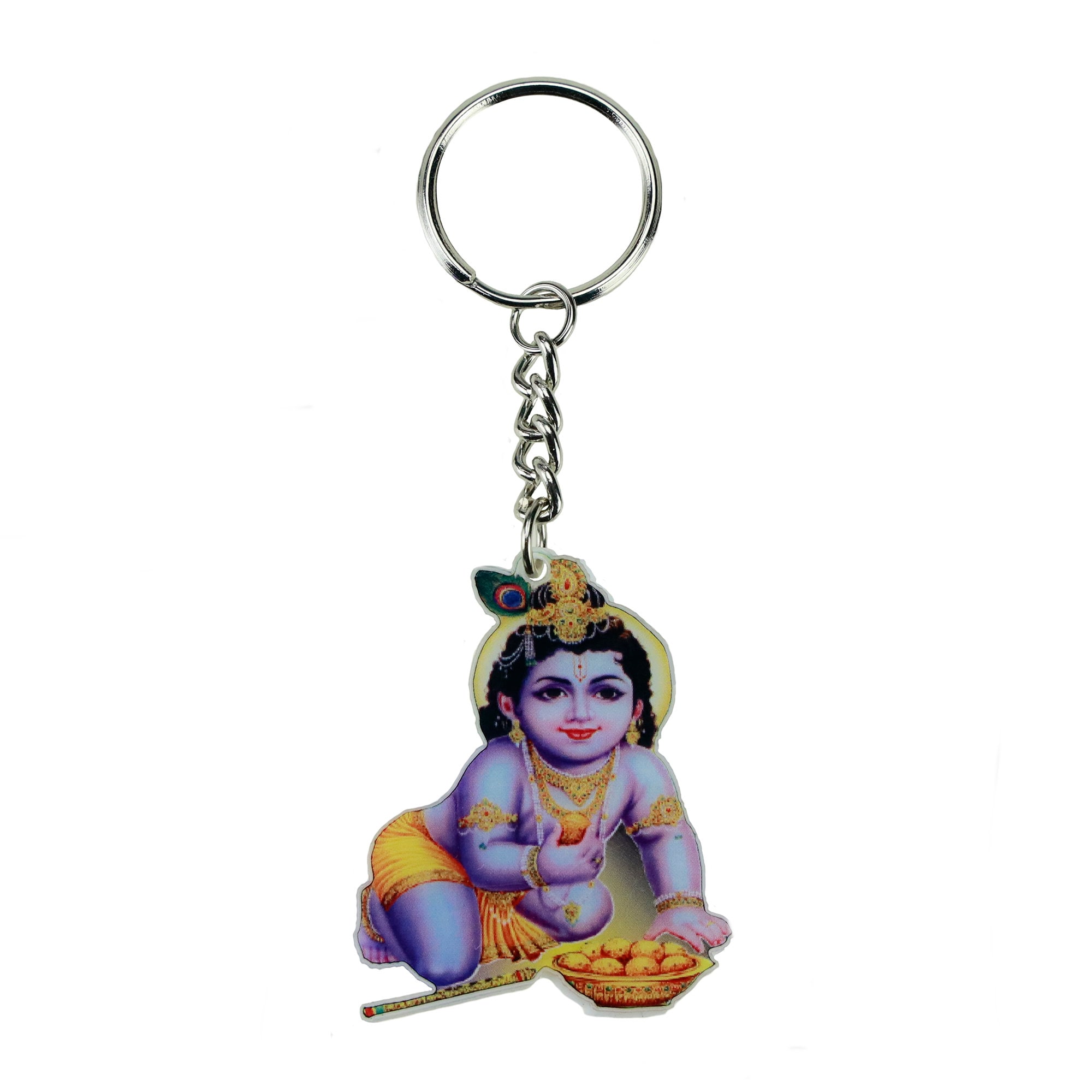 Hanuman Shiva Bal Gopal Sai Baba Keyring Keychain Hindu God Coloured ...