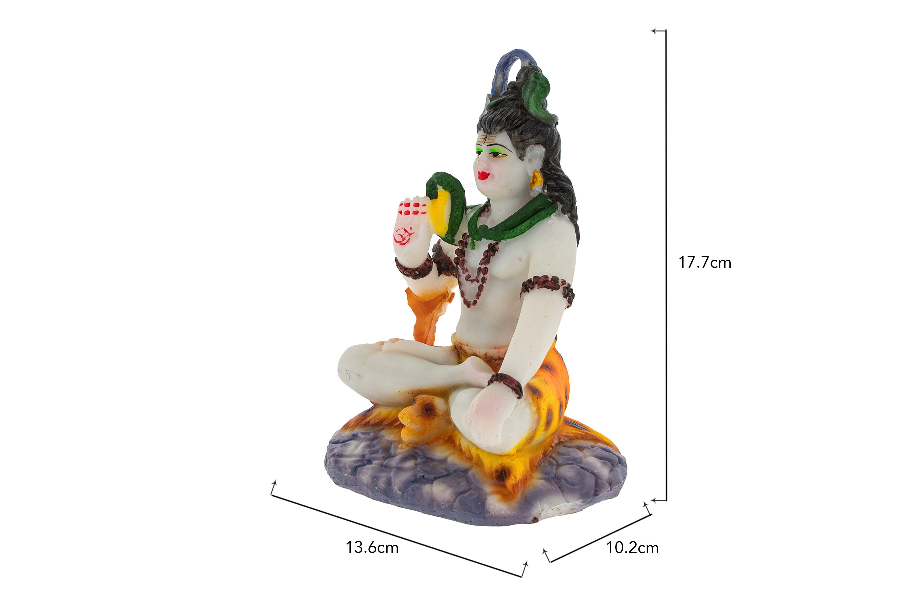 Shankar Statue Murti Lord Shiva Sitting Idol Handmade Hindu God ...