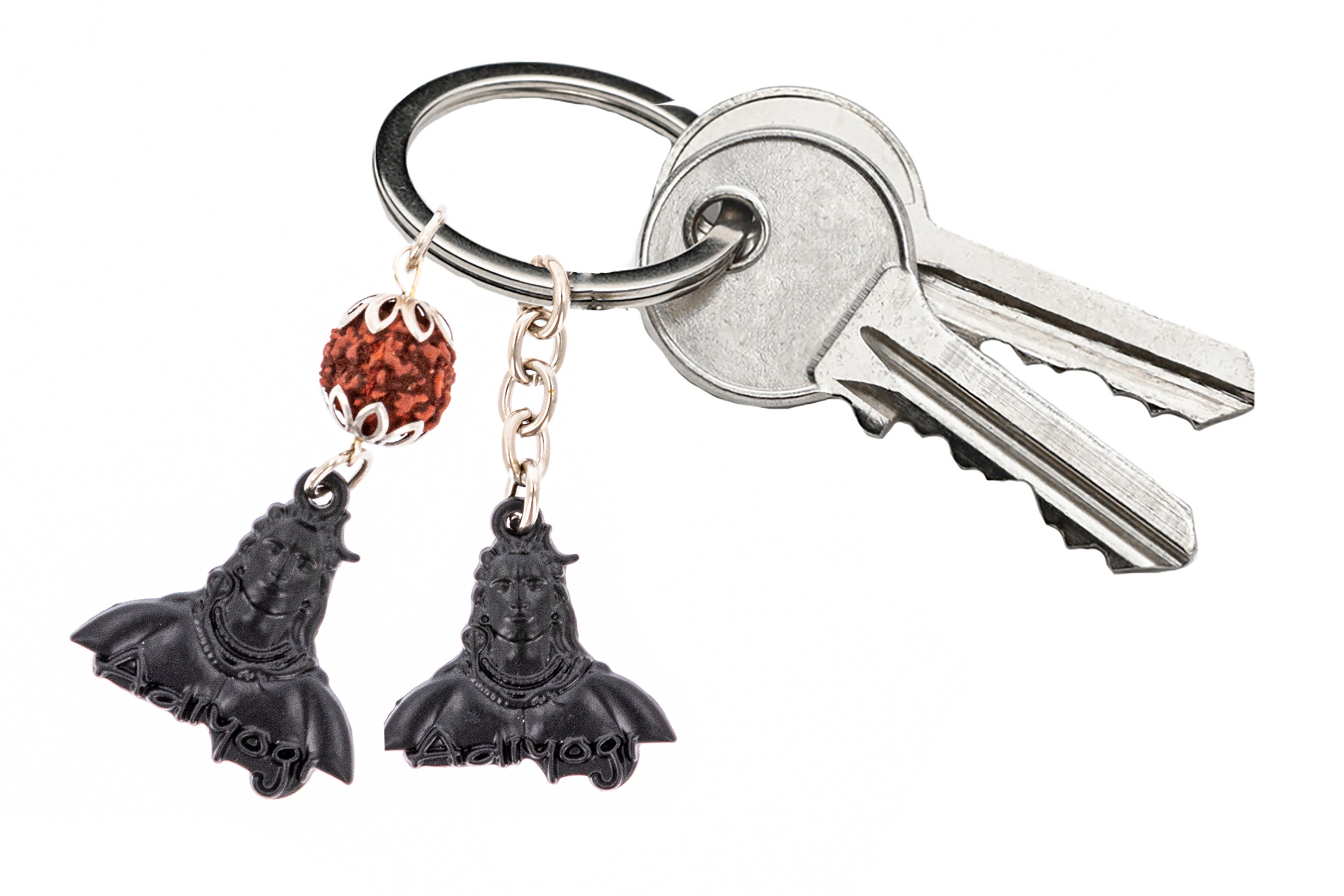 Lord Shiva Adiyogi With Rudraksha Keyring Metal Charm Keychain - Etsy