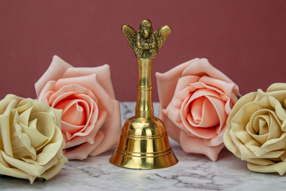 Garuda Puja Ghanti Golden Brass Metal Hindu Bird Hand Held - Etsy