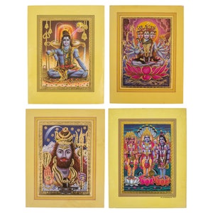 Lord Shiva Poster Vintage Hindu God Shivji Bhole Shankar Mahadeva ...