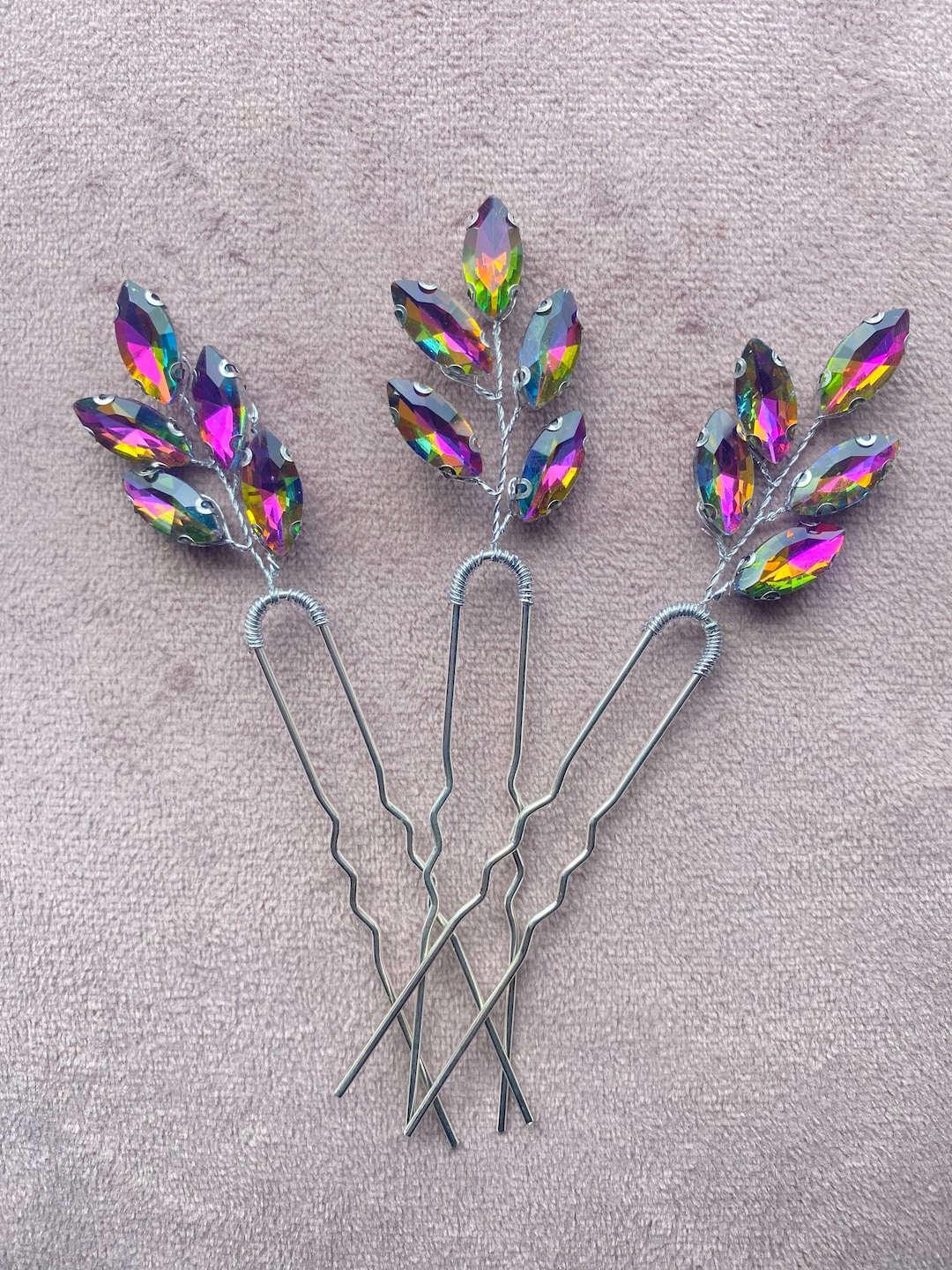 Multi Toned Hair Pins - Etsy