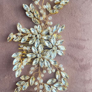 Glam Gold & Silver Sparkle Hair Comb - Etsy