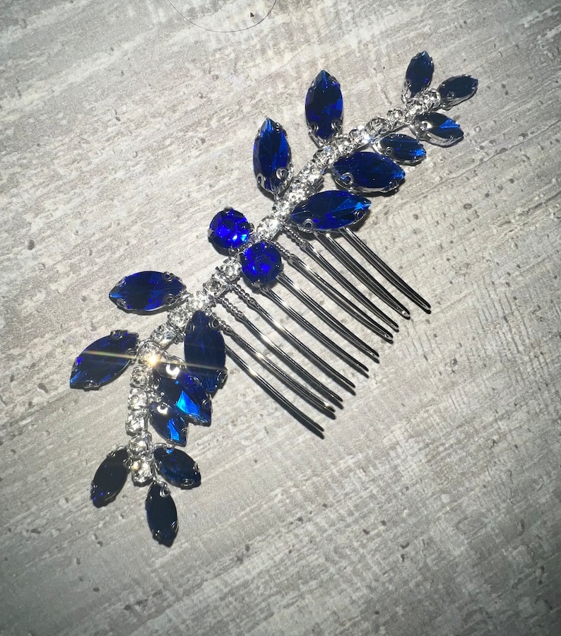 Blue Hair Comb - Etsy