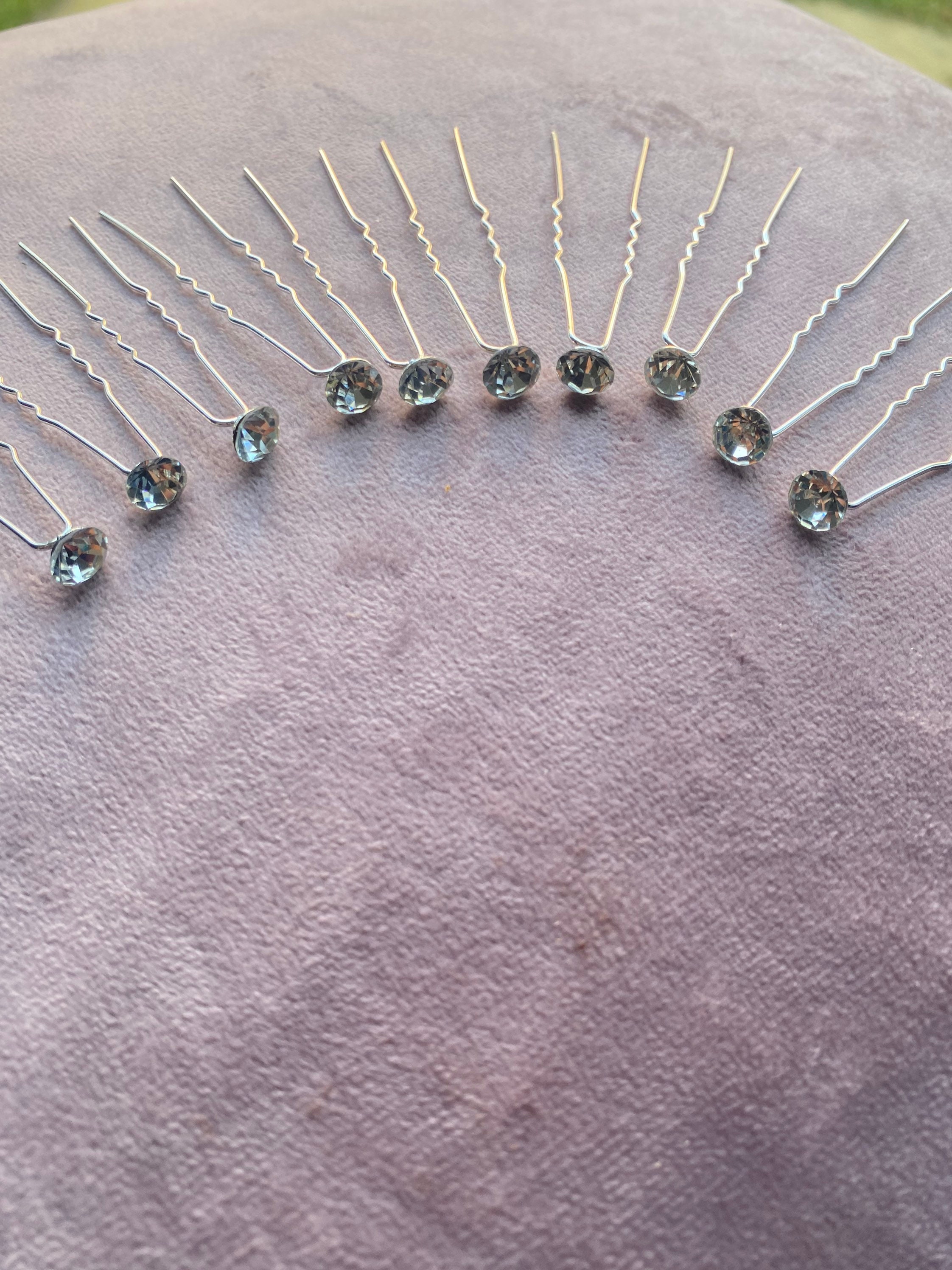 Silver Hair Pins - Etsy