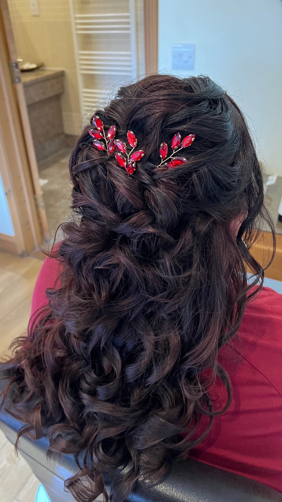 Red Hair Pins - Etsy