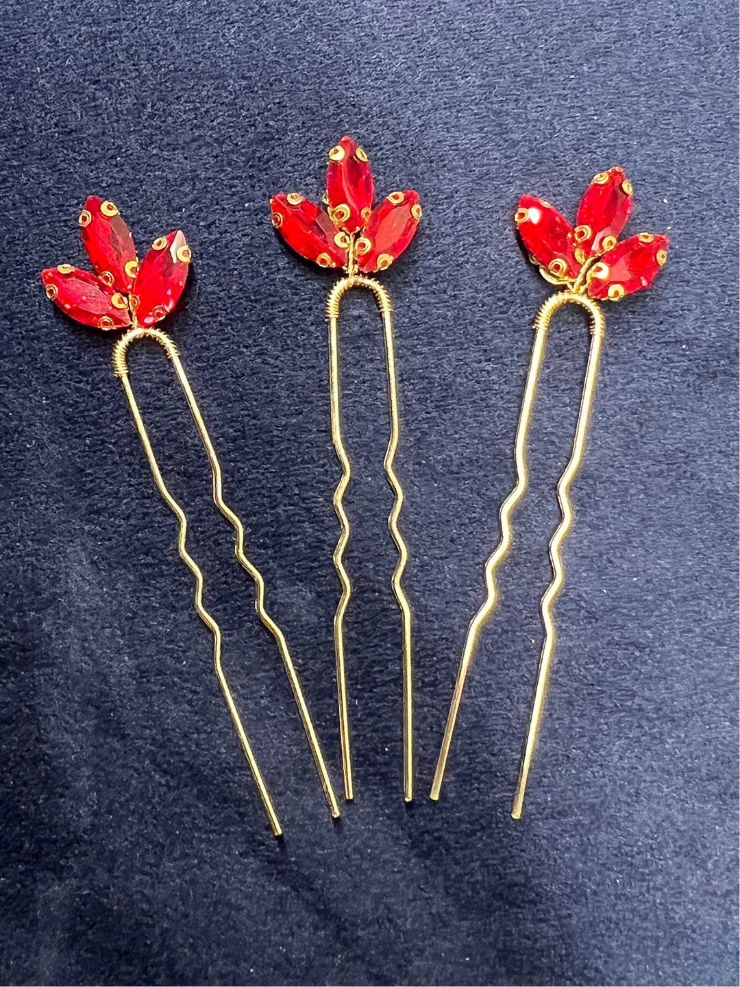 Red Hair Pins - Etsy