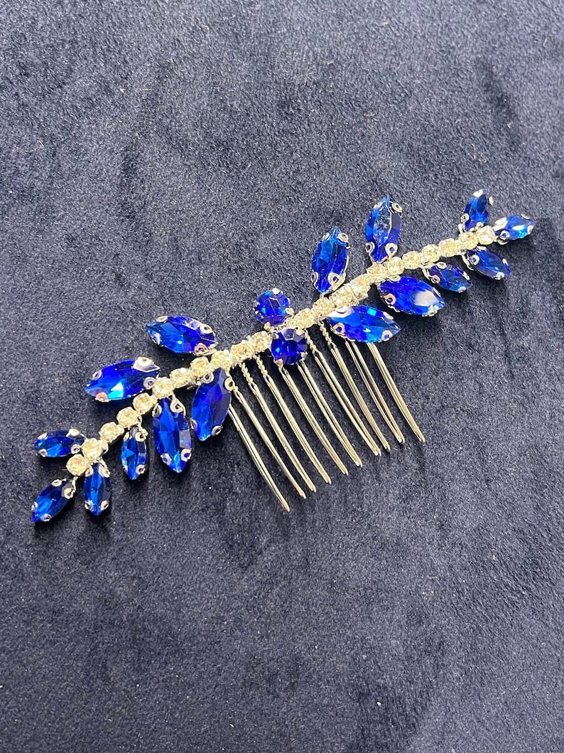 Blue Hair Comb - Etsy