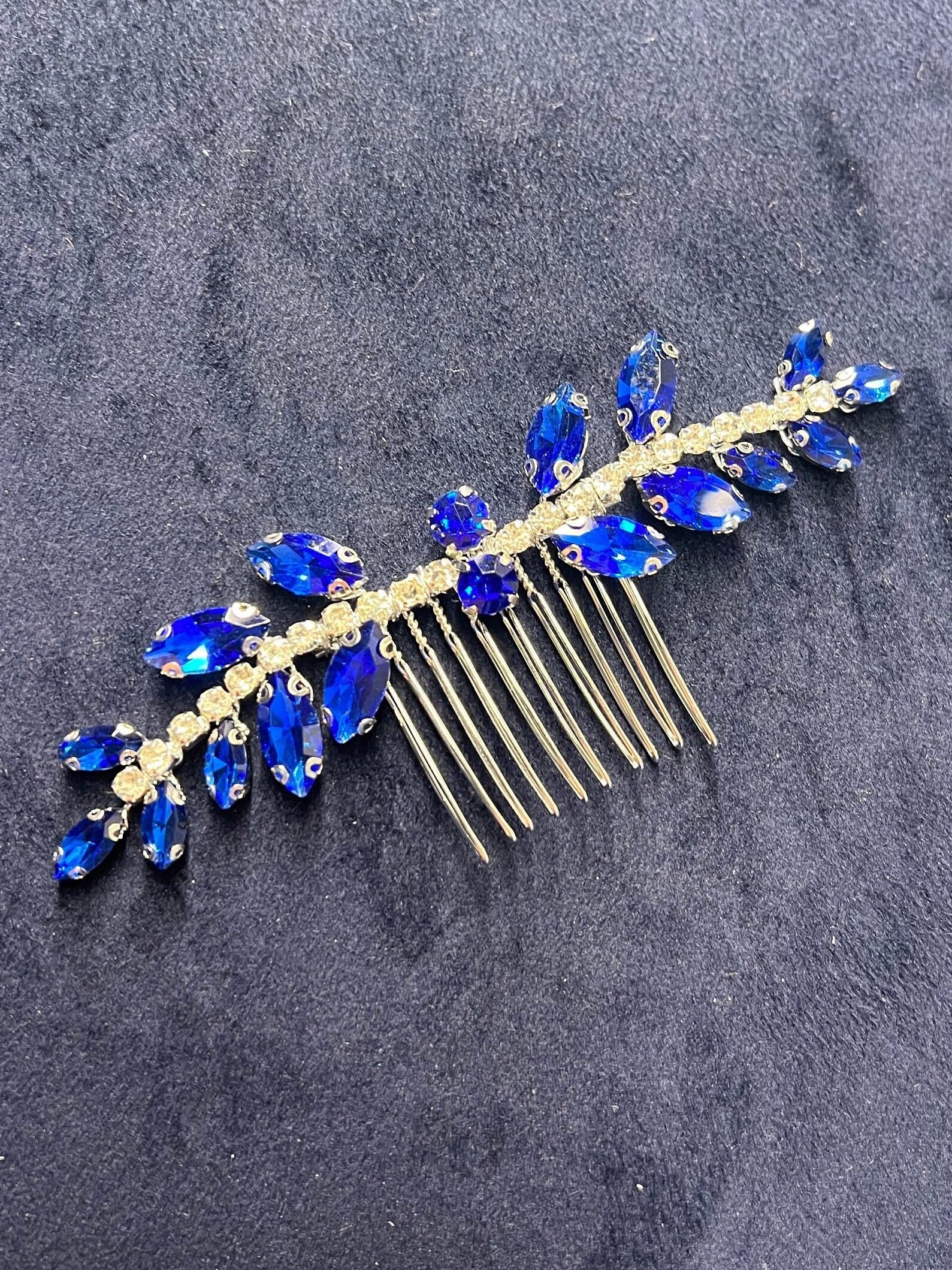 Blue Hair Comb - Etsy