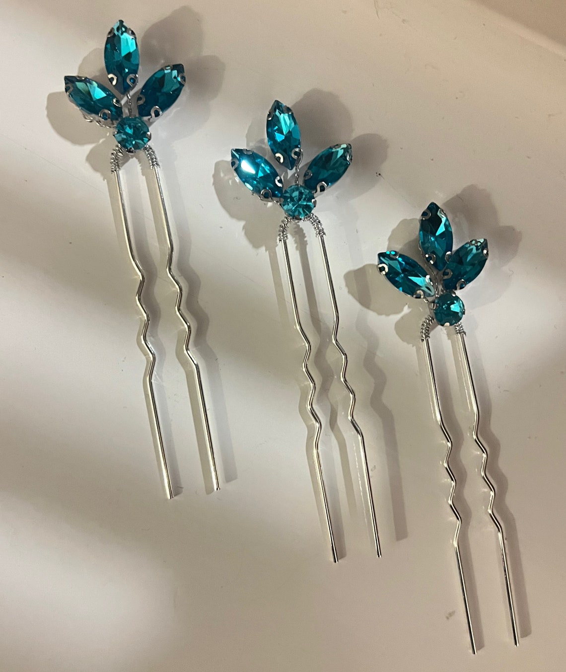 Blue Hair Pins - Etsy