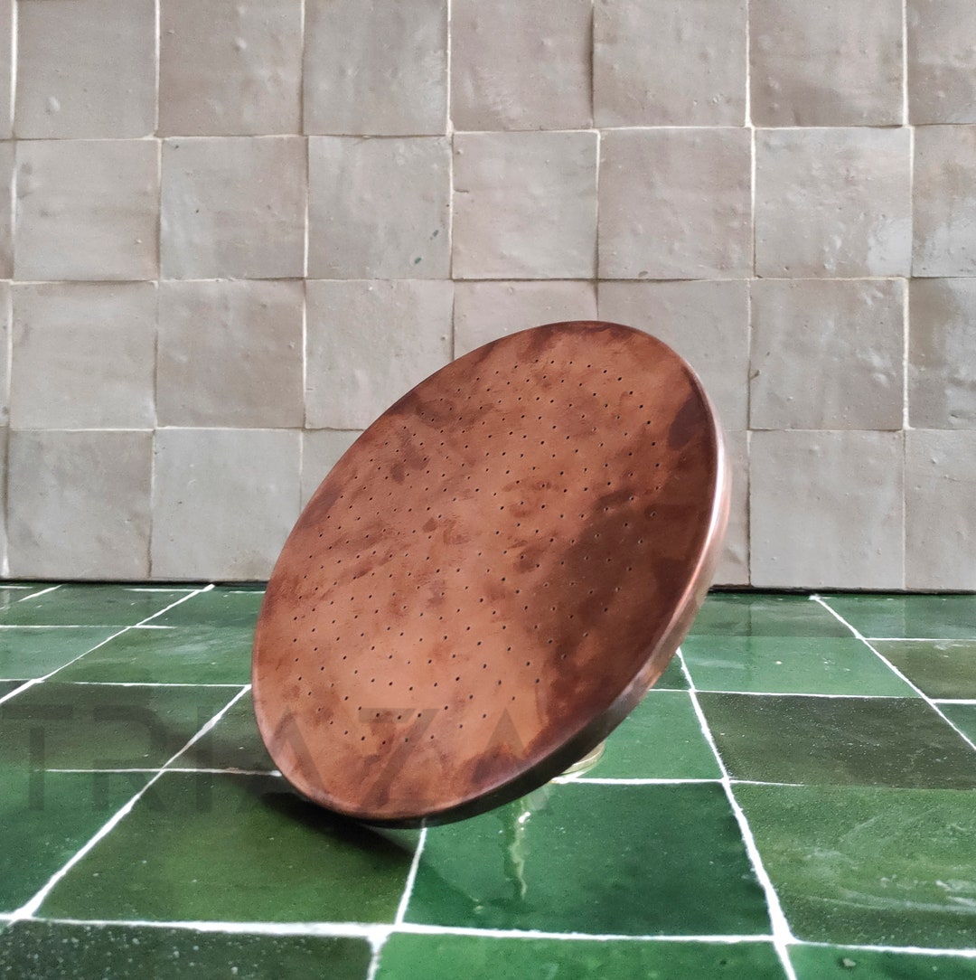 Unlacquered Solid Copper Shower Head Copper Shower Head - Etsy