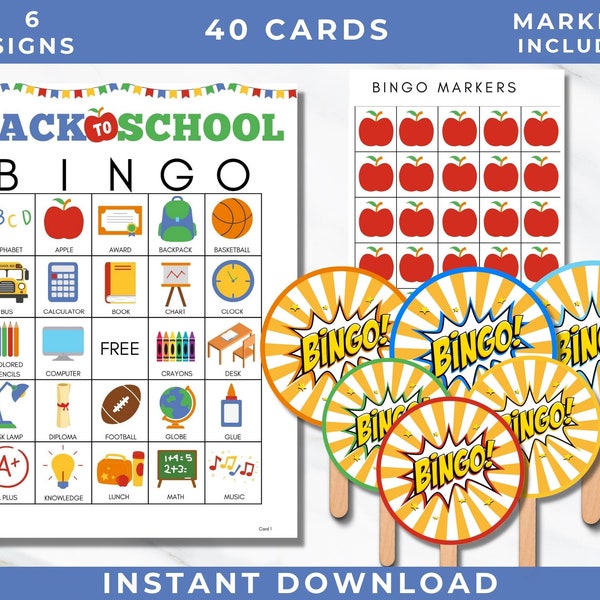 Handheld Printable Bingo Sign - Etsy